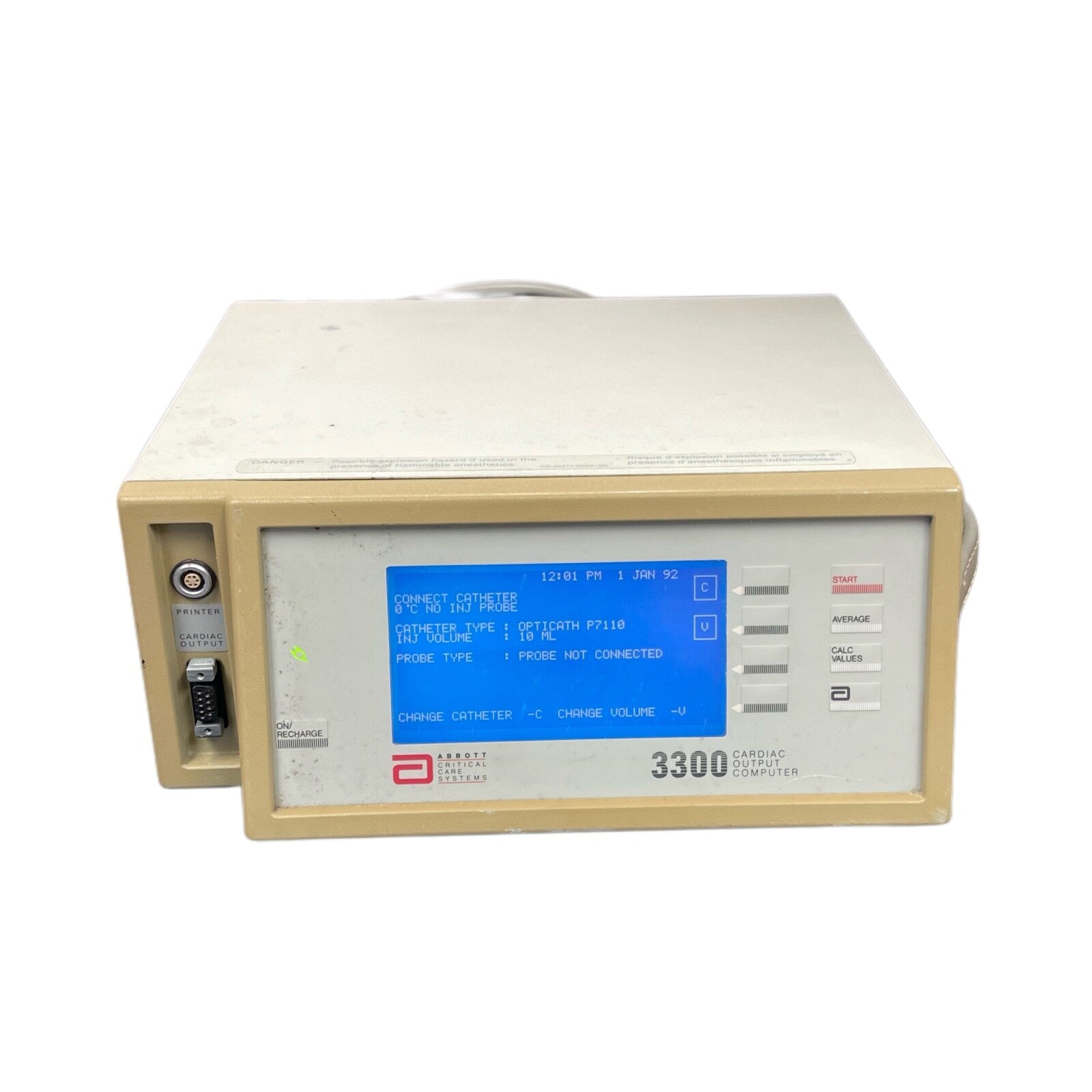 ABBOTT REF 3300 OUTPUT CARDIAC MONITOR – Surgical Disposable